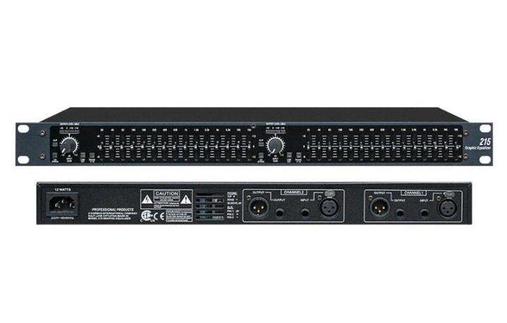 EQ-215 Dual Channel 15-Band Equalizer 1U Rack Mount - intl | Lazada.co.th