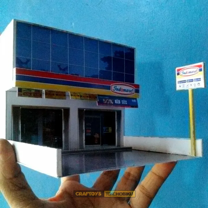 DIORAMA DIECAST - MINIATUR RUKO INDOMARET | Lazada Indonesia