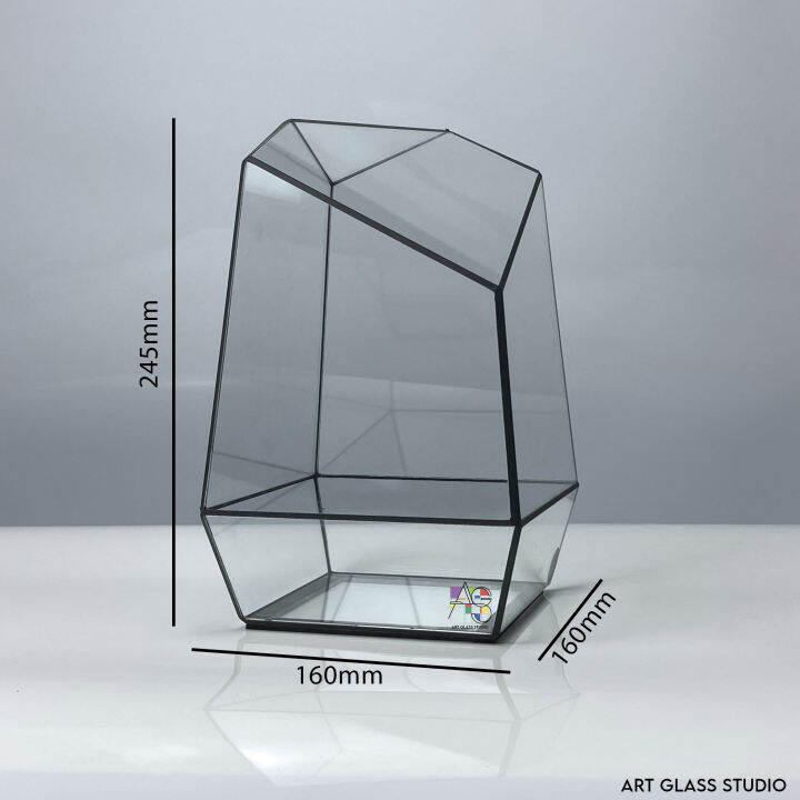 Mini Vertex terrarium glass design and built by Art Glass Studio ...