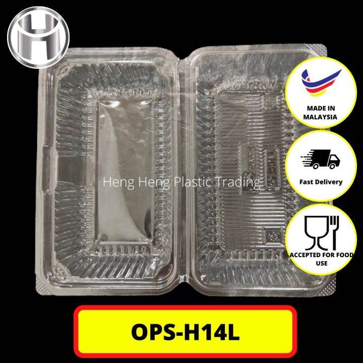 BENXON OPS-H14L CLEAR / FOOD TRAY BOX / BEKAS KEK SWISS ROLL KEK ...