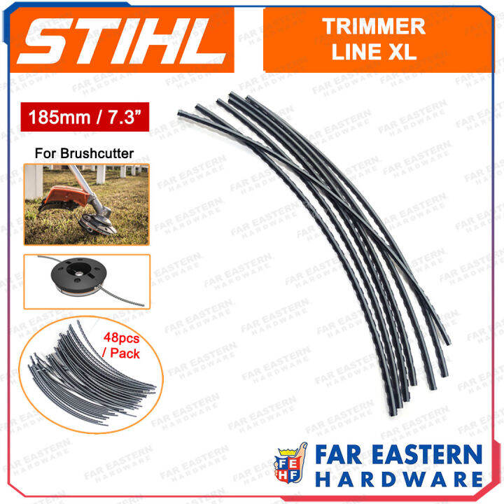 STIHL Trimmer Line XL 48pcs/Pack for Brush Cutter 185mm / 7.3" DUROCUT ...