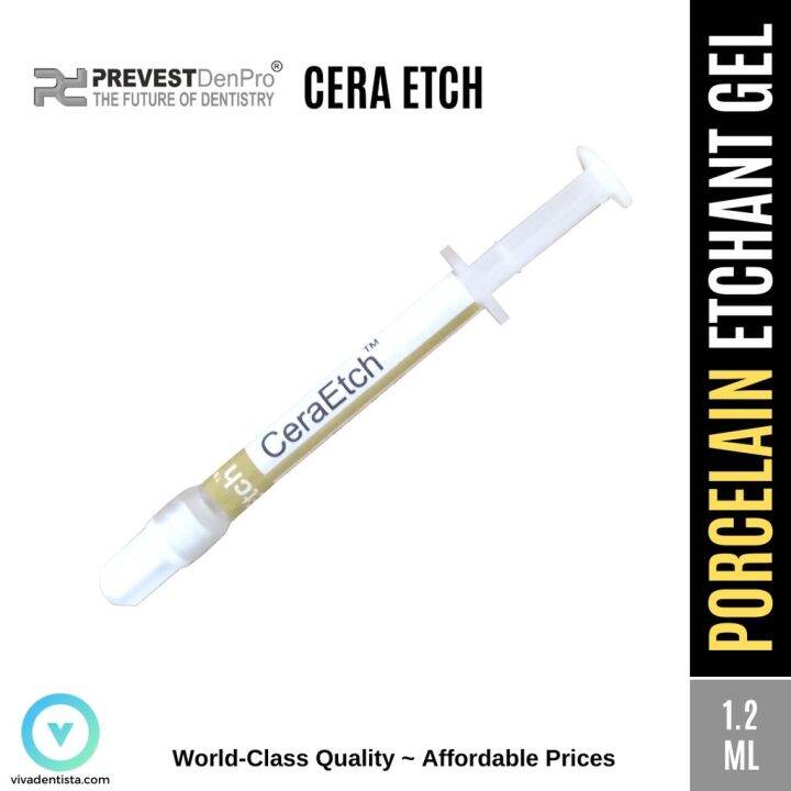 Cera Etch Dental Porcelain Etchant Gel (5 Buffered Hydrofluoric Acid ...