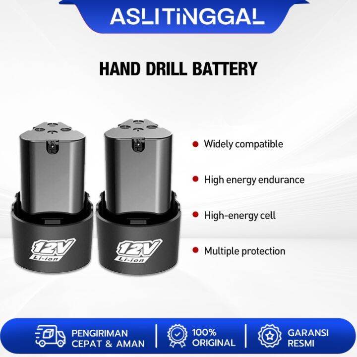 12 Volt Baterai Bor Cordless Baterai cadangan 12 Volt 20000 MAH Li-Ion ...
