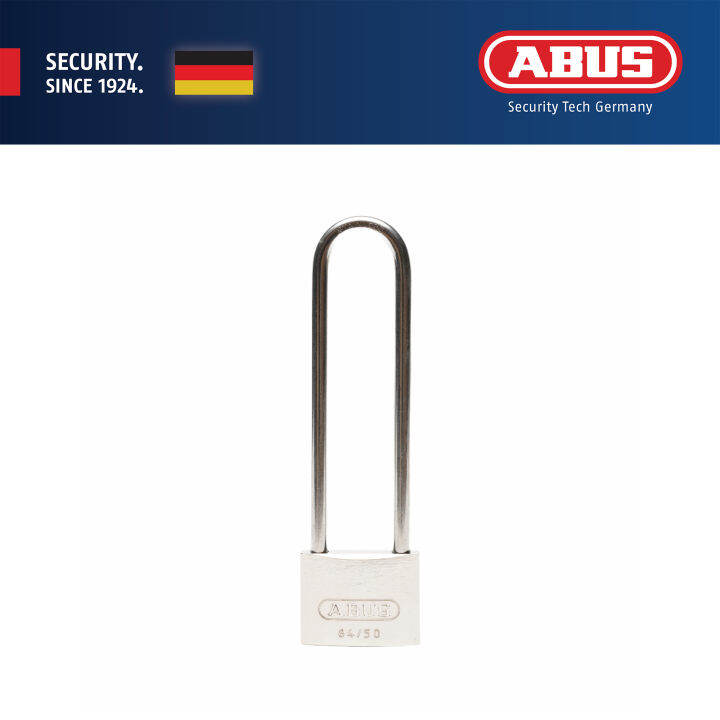 Abus 84IB/50HB125 Brass Padlock with 125mm Long Stainless Steel Shackle ...