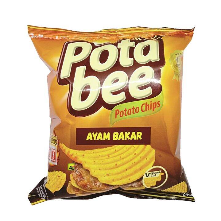 POTABEE Chips - AYAM BAKAR - Kemasan BESAR 68g | Lazada Indonesia
