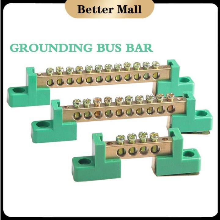 Bus Bar Terminal Grounding Bus Bar Brass 6812 Ways Ground Power ...