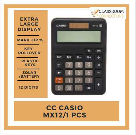 CC CASIO MX12/ 1PC/Casio Calculator Basic Calculator/ MX12 12digits ...