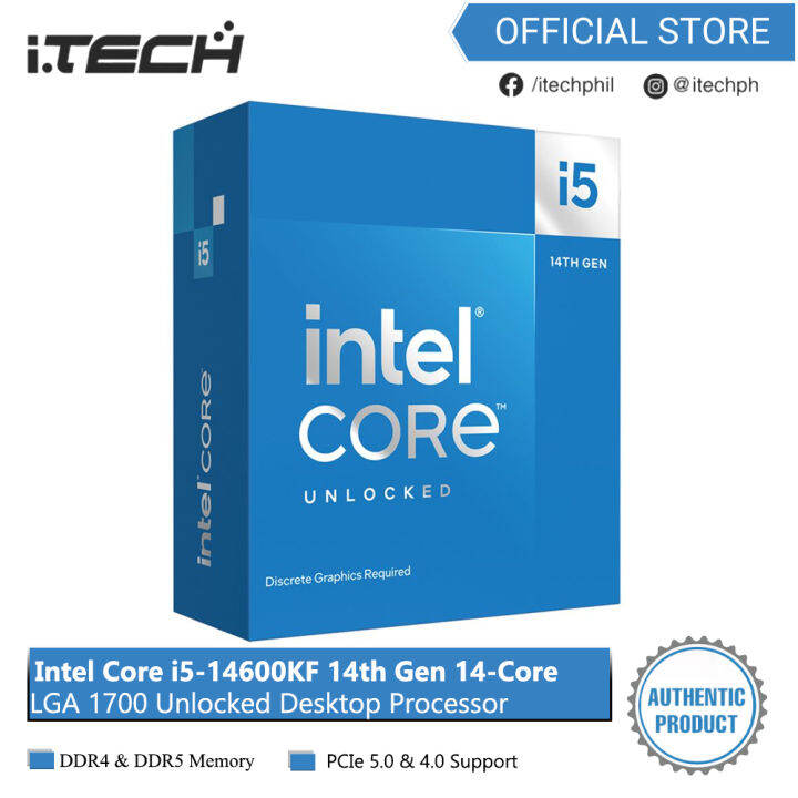 Intel Core i5-14600KF 14th Gen 14-Core LGA 1700 24MB Cache Unlocked Desktop Processor | Lazada PH
