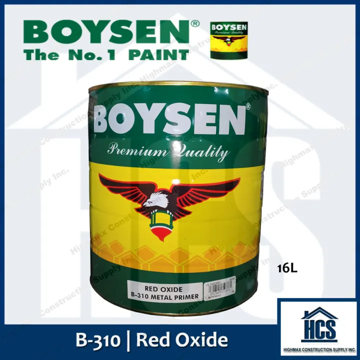 Boysen Red Oxide Metal Primer B-310 16Liters Pail For Steel and Iron ...