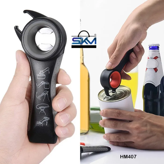 SKM 5in1 Cap Opener Multifunctional Manual Bottle Can Soda Opener HM407 | Lazada