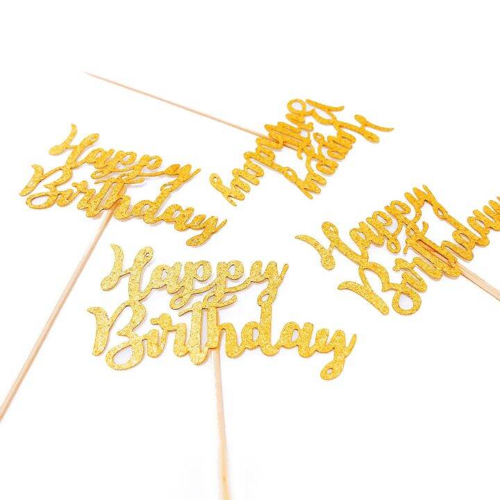 【READY STOCK】 - Happy Birthday cupcake Topper & Decoration Birthday ...