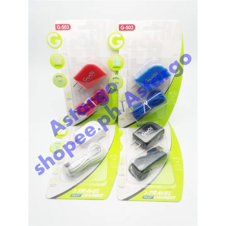 gudi G503 travel smart charger whit ilaw adapter cable cod | Lazada PH