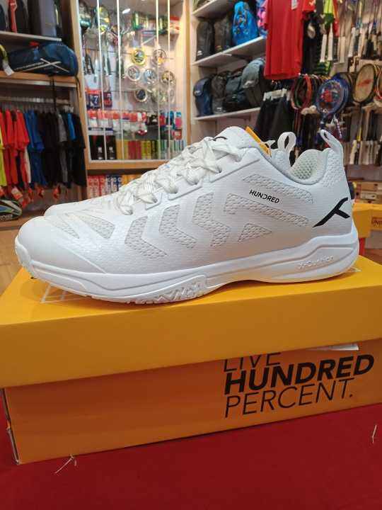 HUNDRED BEAST WHITE BADMINTON SHOES | Lazada PH