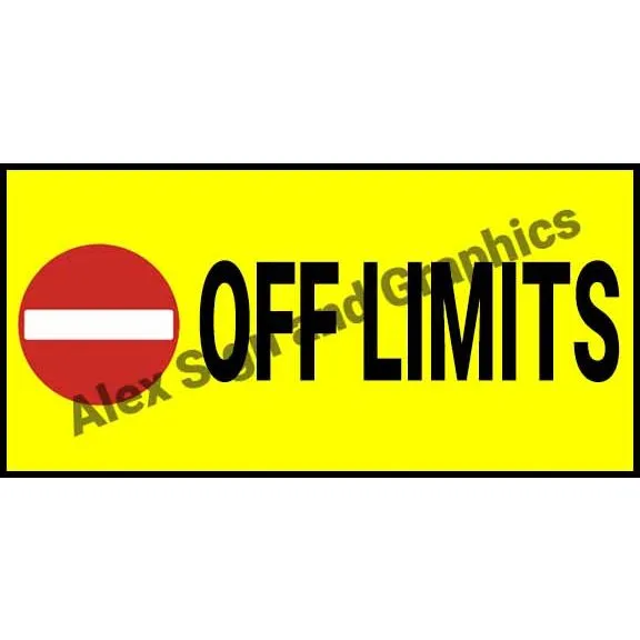 Off Limits PVC Signage - 3.75 x 7.5 inches | Lazada PH