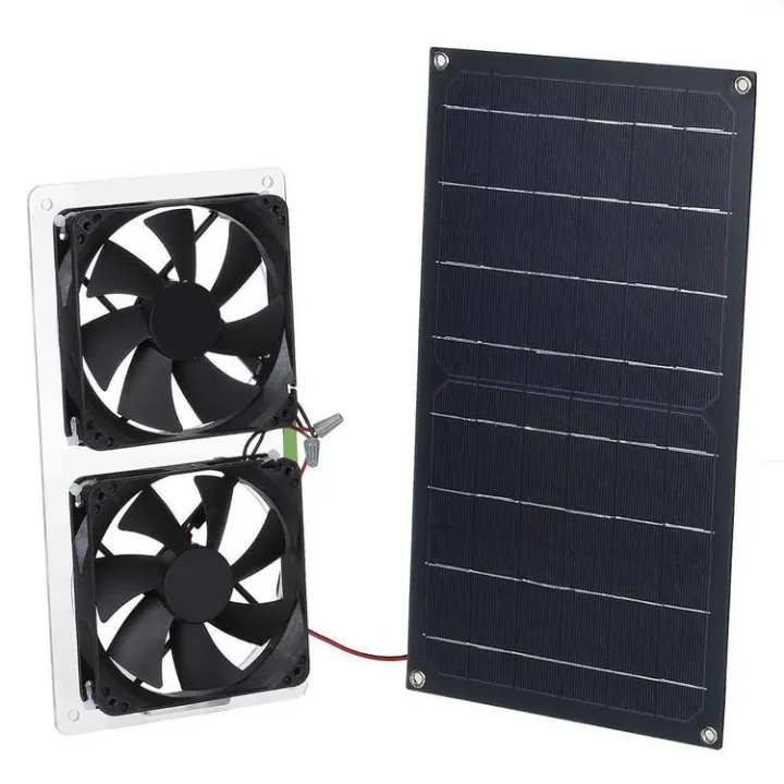 Solar Exhaust Fan Roof Vent Window Ventilation Solar Power Fan ...