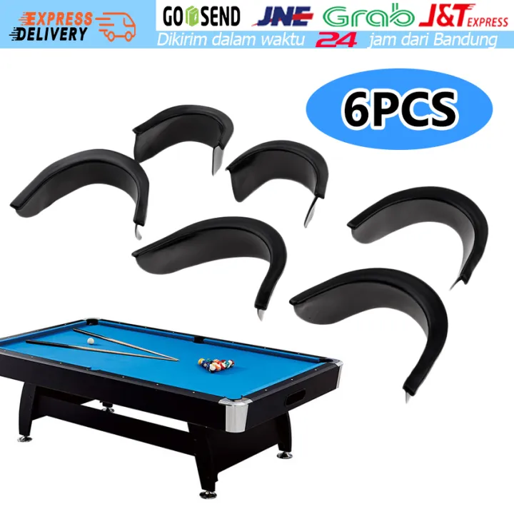 6pcs/set Poket Plastik Meja Billiard Pocket Biliar - Karet Lubang Meja Biliard | Lazada Indonesia