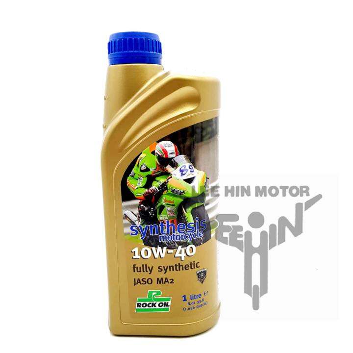100% Original Rock Oil 10w40 Fully Synthetic Engine Oil Minyak Hitam ...