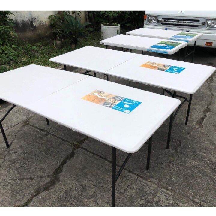 【Spot in Manila】6ft Lifetime folding table white | Lazada PH