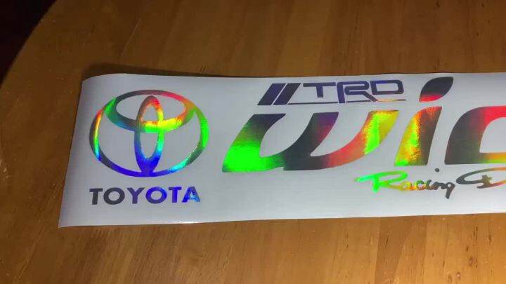 Toyota Wigo Windshield Decal [ StandardHolographic] | Lazada PH