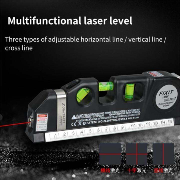 Level Infrared Level Ruler Horizon Vertical Measure 8FT Aligner ...
