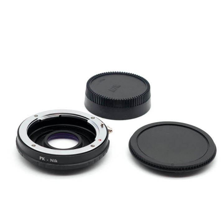 PK-Nik F Mount Adapter พร้อมเลนส์แก้ไขออปติคอลสำหรับเลนส์ Pentax K ...