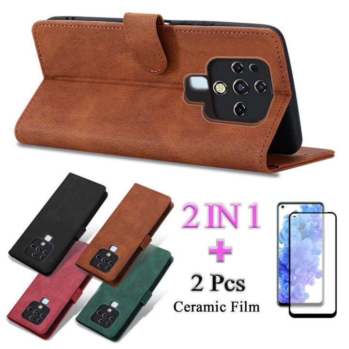 2 IN 1 Flip Case Tecno Camon 16 CE7 CE7j CE9h ซองหนังพร้อมตัวป้องกัน ...