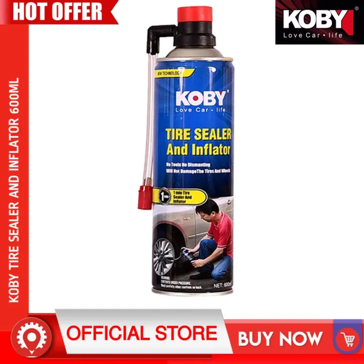 Koby Tire Inflator Sealer / Tyre Sealant High Quality 600mlm3w | Lazada PH