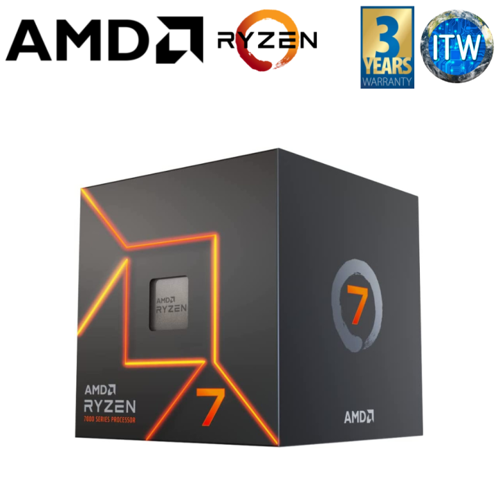 AMD Ryzen™ 7 7700 8-Core, 16-Thread with Wraith Prism Cooler Processor | Lazada PH