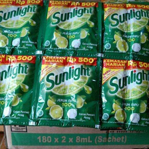 Sunlight Sachet 8ML, 1 pack isi 60 sachet | Lazada Indonesia