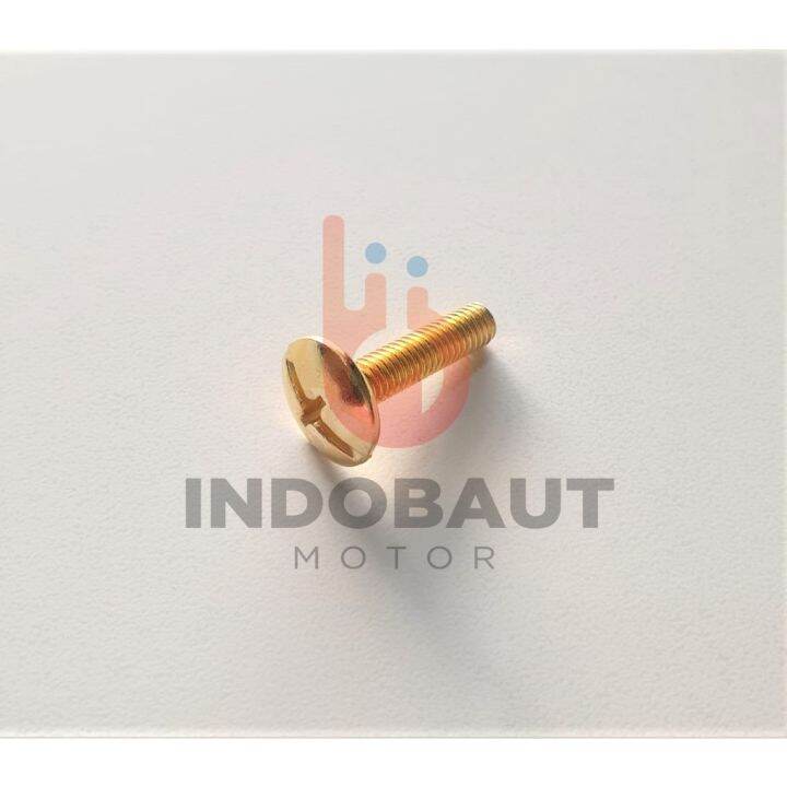 Baut Body 6x25 Gold | Lazada Indonesia