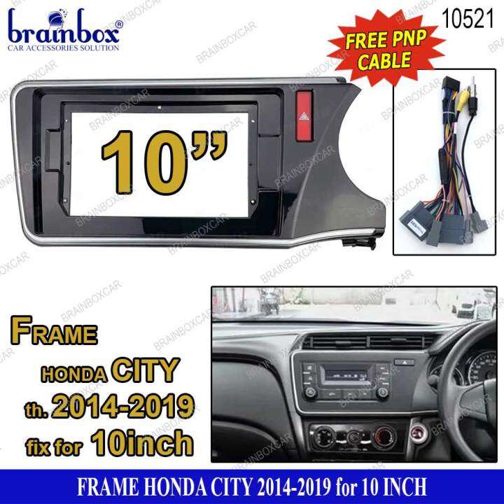 Frame Head Unit Honda City 2014-2019 10 Inch Bingkai Panel TV Mobil ...