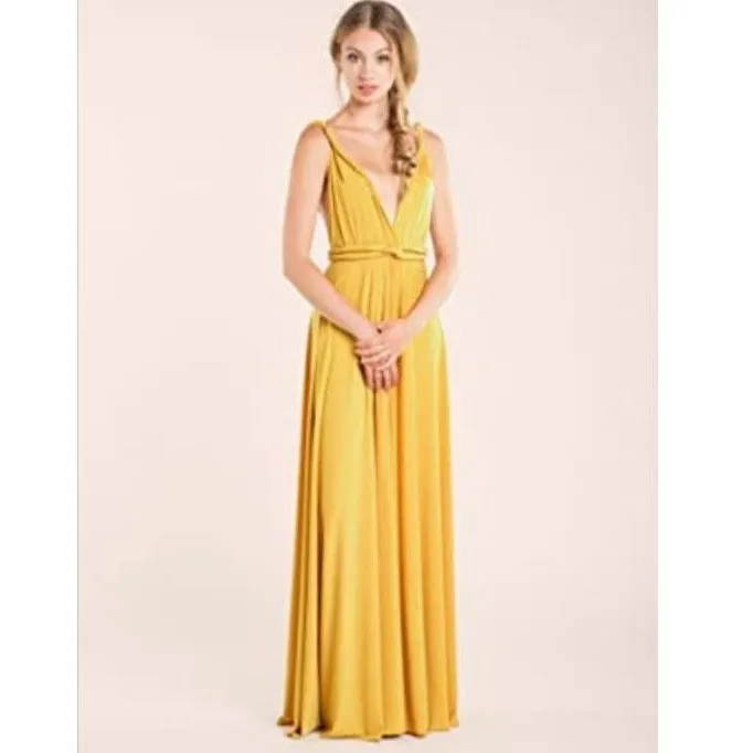 YELLOW GOLD Infinity Dress with attached tube Nylon Spandex | Lazada PH
