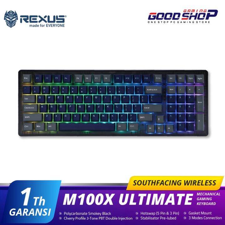 Rexus Daxa M100X Ultimate Southfacing Wireless - Gaming keyboard ...