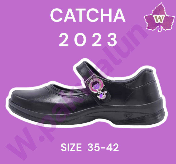 Catcha รองเท้านักเรียนเด็กผู้หญิง รองเท้ามัธยม ไซส์ 35 - 42 พื้นนุ่ม ...
