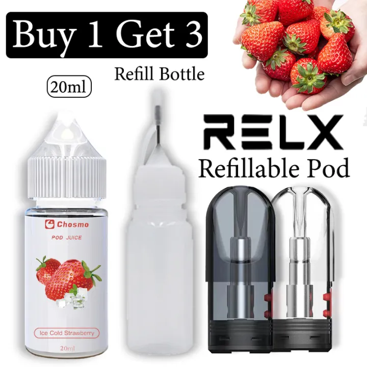 【Buy 1 Take 3】Relx Starter Suit relx1 infinity pod 20ml relx vape juice ...