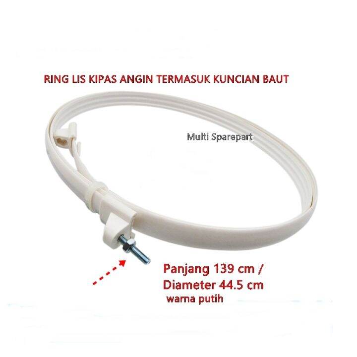 Ring Lis Kipas Angin PUTIH 139cm Universal Bonus Baut ring Gawang ...