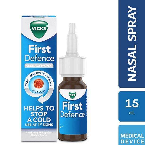 Vicks First Defence Cold Virus Blocker Nasal Spray Bottle 15ml | Lazada ...