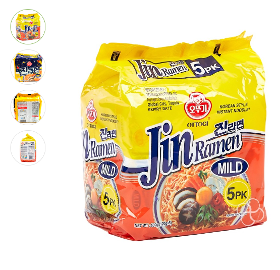 Ottogi Jin Ramen Mild Instant Noodles 5 x 120g | Lazada PH