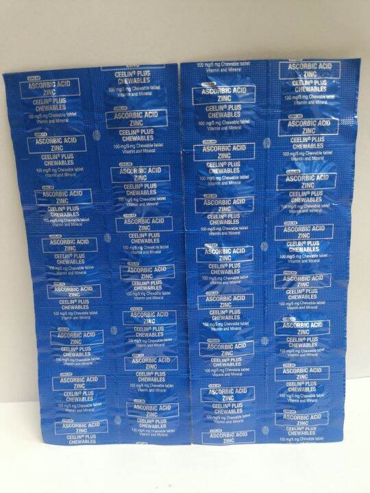 Ascorbic Acid+ Sodium Ascorbate + Zinc Chewable Tablet ( CEELIN PLUS ...