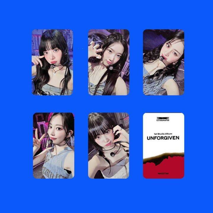 LESSERAFIM 1st Studio Album Unforgiven Make Star PhotoCards Sakura ...