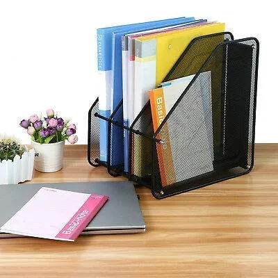 3 TIer Magazine Holder Rack Office Desk Document File Divider Paper ...