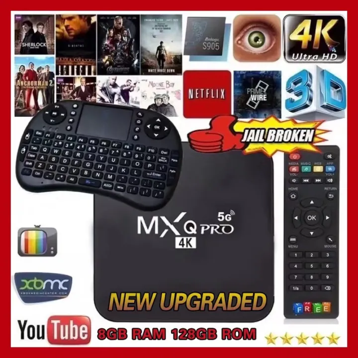 4K 5G TV Box 2022 Latest Version Android 10.1 8G+128G Ultra HD Android ...