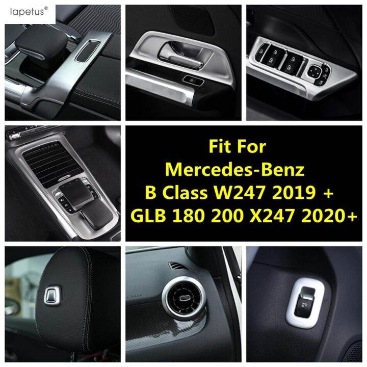 แผงเกียร์ยกหน้าต่าง/ที่หุ้มที่วางแขน,อุปกรณ์เสริมสำหรับ Mercedes-Benz B Class W247 2019-2022 ...