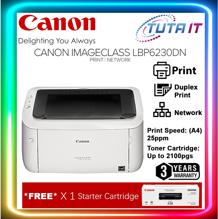 Canon imageCLASS LBP6230dn Auto Duplex With Network Laserjet Printer ...