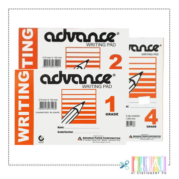 ADVANCEPAPER Advance Writing Pad / 80leaves / HiStationeryPh | Lazada PH
