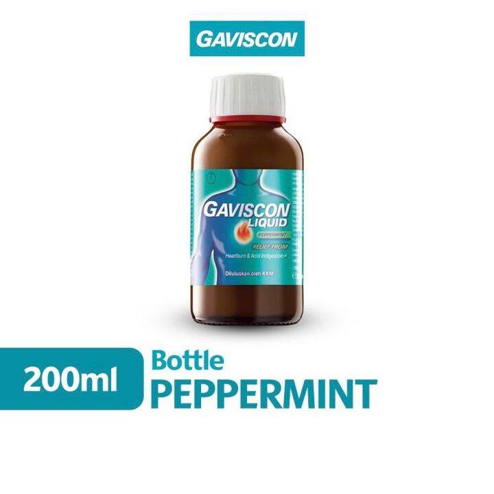 Gaviscon Bottle Liquid 200ml (Peppermint Flavour) | Lazada