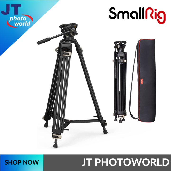 Smallrig AD-01 Video Tripod System, 73" Heavy Duty Tripod with 360 ...