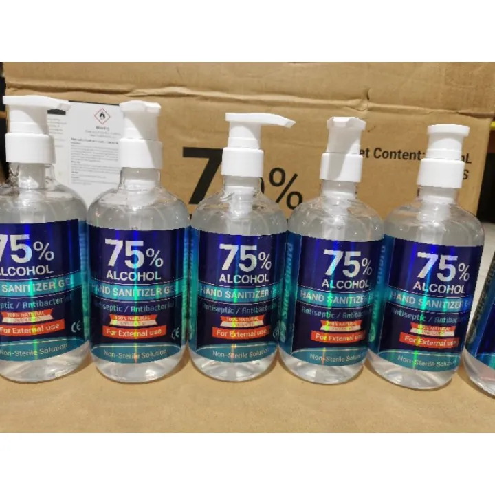 Sure Guard 500ml Hand Sanitizer Gel 75 Alcohol Antiseptic