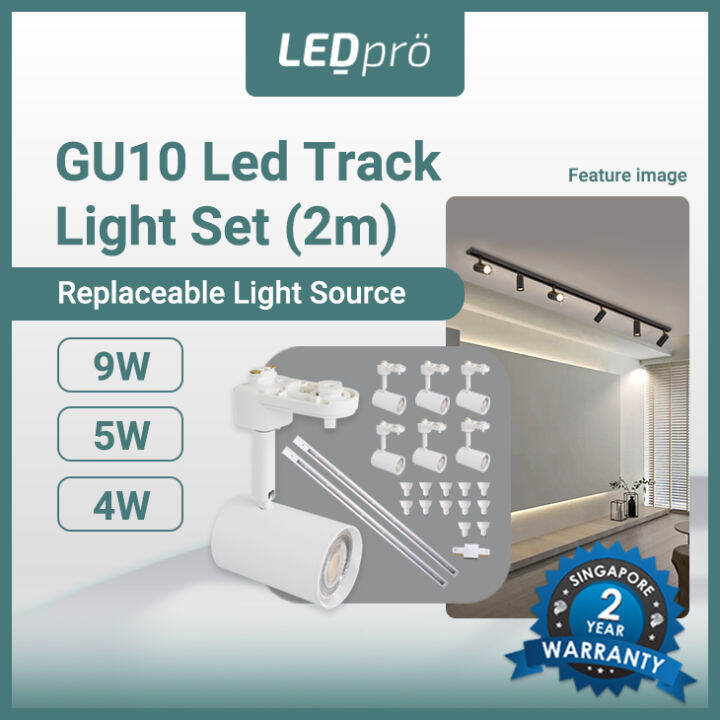LED PRO LED Track Light 2M Set 6pcs Track Light With 2M Track Complete ...