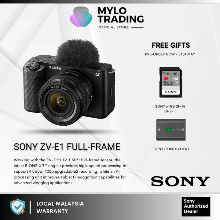 Sony ZV-E1 & ZVE1 Full-Frame Vlog Camera All Interchangeable Lens Cameras - Sony Malaysia ...